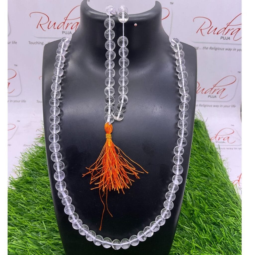 Buy असली Sphatik Mala / Padigam Malai 10MM (108 + 1 Beads) @bestprice