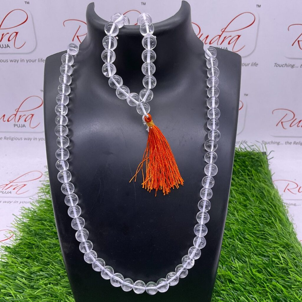 Buy असली Sphatik Mala / Padigam Malai 10MM (108 + 1 Beads) @bestprice