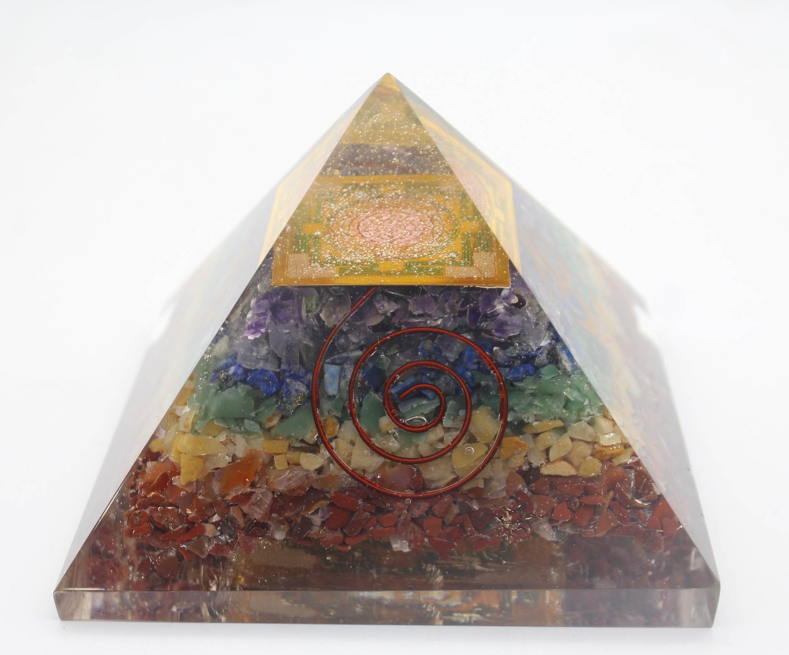 Buy Seven Chakra Orgonite energy Pyramid