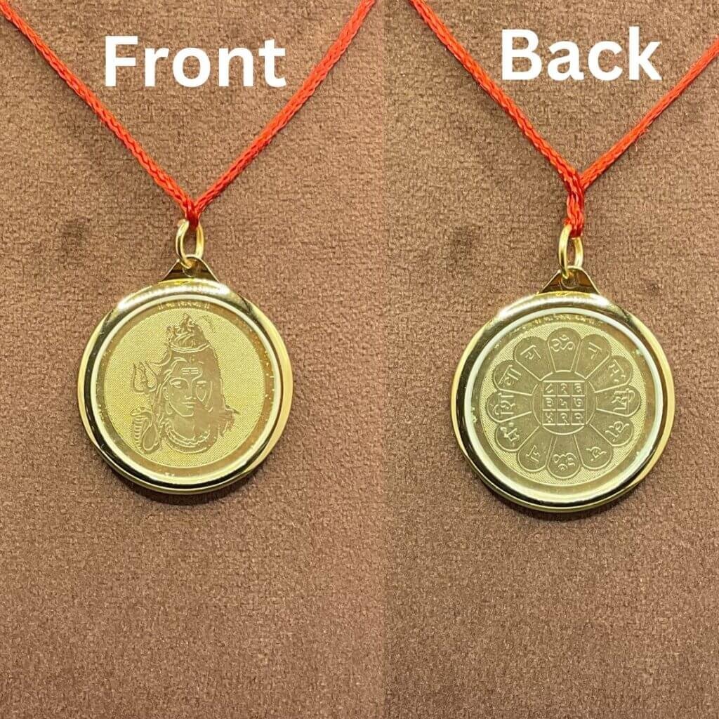 Maha Sudarshan Yantra Locket Gold Plated Buy Now Online