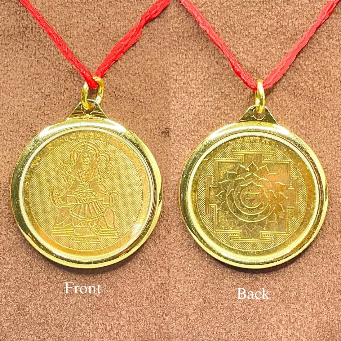 Vishnu Yantra Locket 1.25" Gold Plated Buy Now @ Best Price
