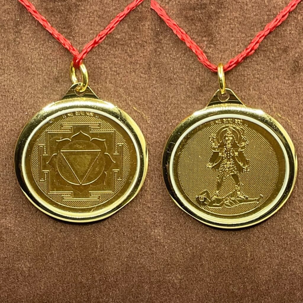Buy Kaal Bhairav Yantra Locket Gold Plated Online | Worldwide Fast Shipping