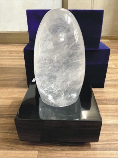 Buy Online Beautiful Spatika Lingam For Temple (12 Inch) | Rudrapuja