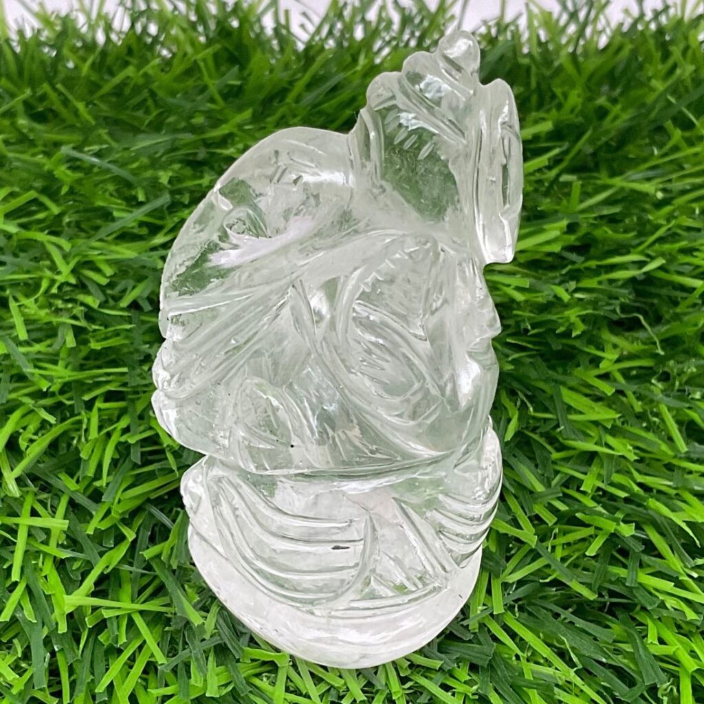 Authentic Crystal Ganesha Idol 2.75 Inches 151 Gms | Rudrapuja