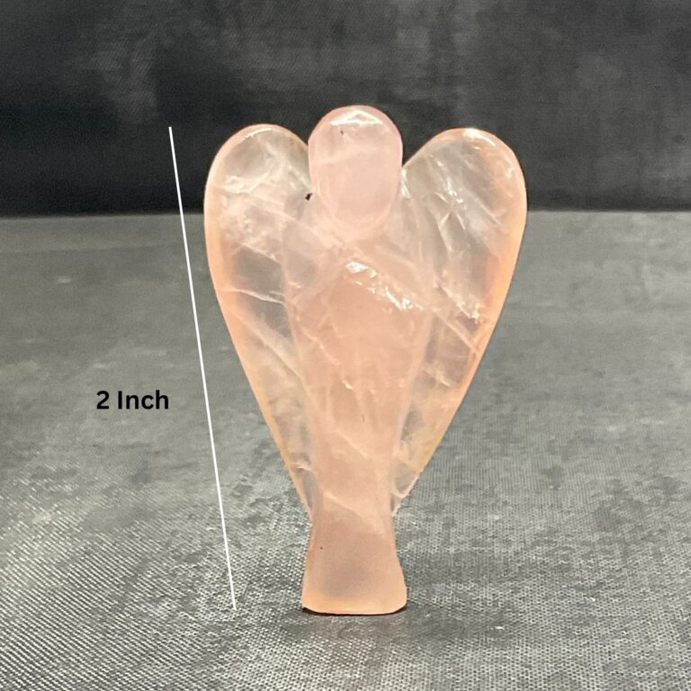 Buy Online Rose Quartz Angel Figurines 3 Inches @ Best Price